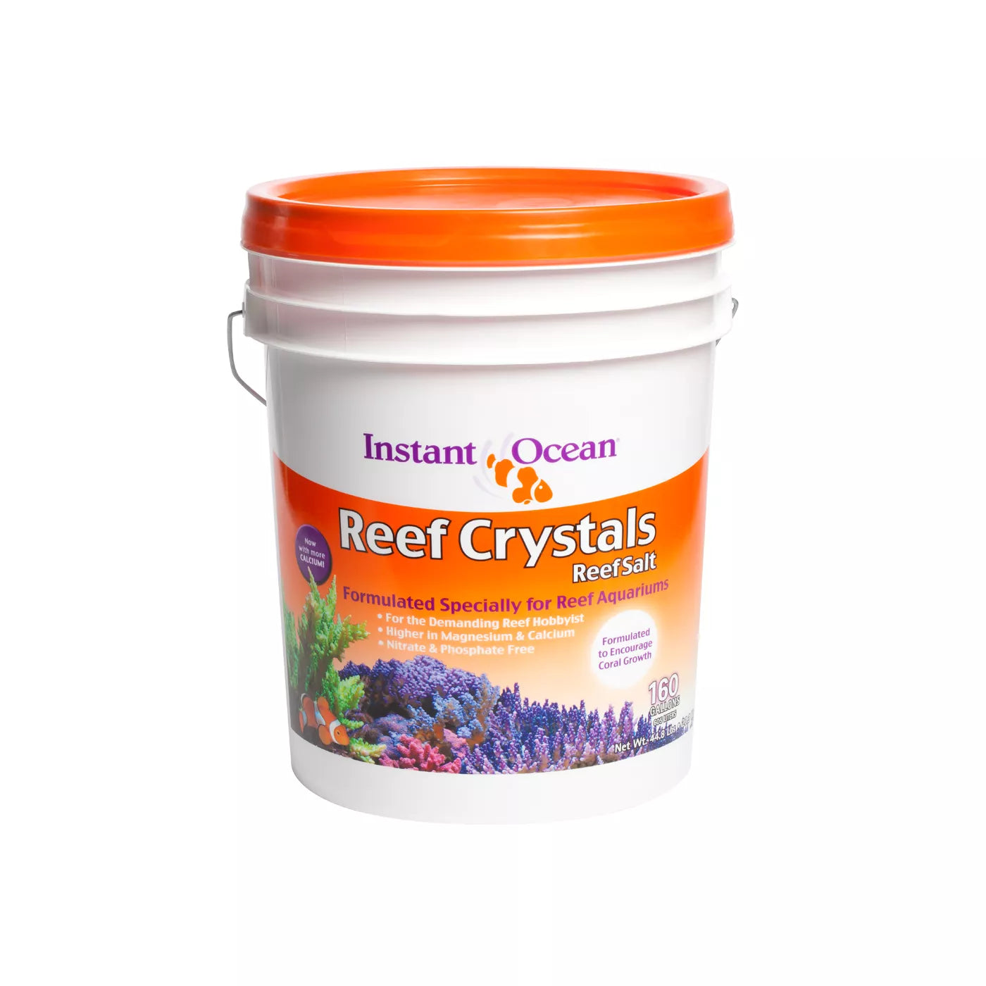 Instant Ocean Reef Crystals Sea Salt -160gal - 21.7kg (48lb) - Pail