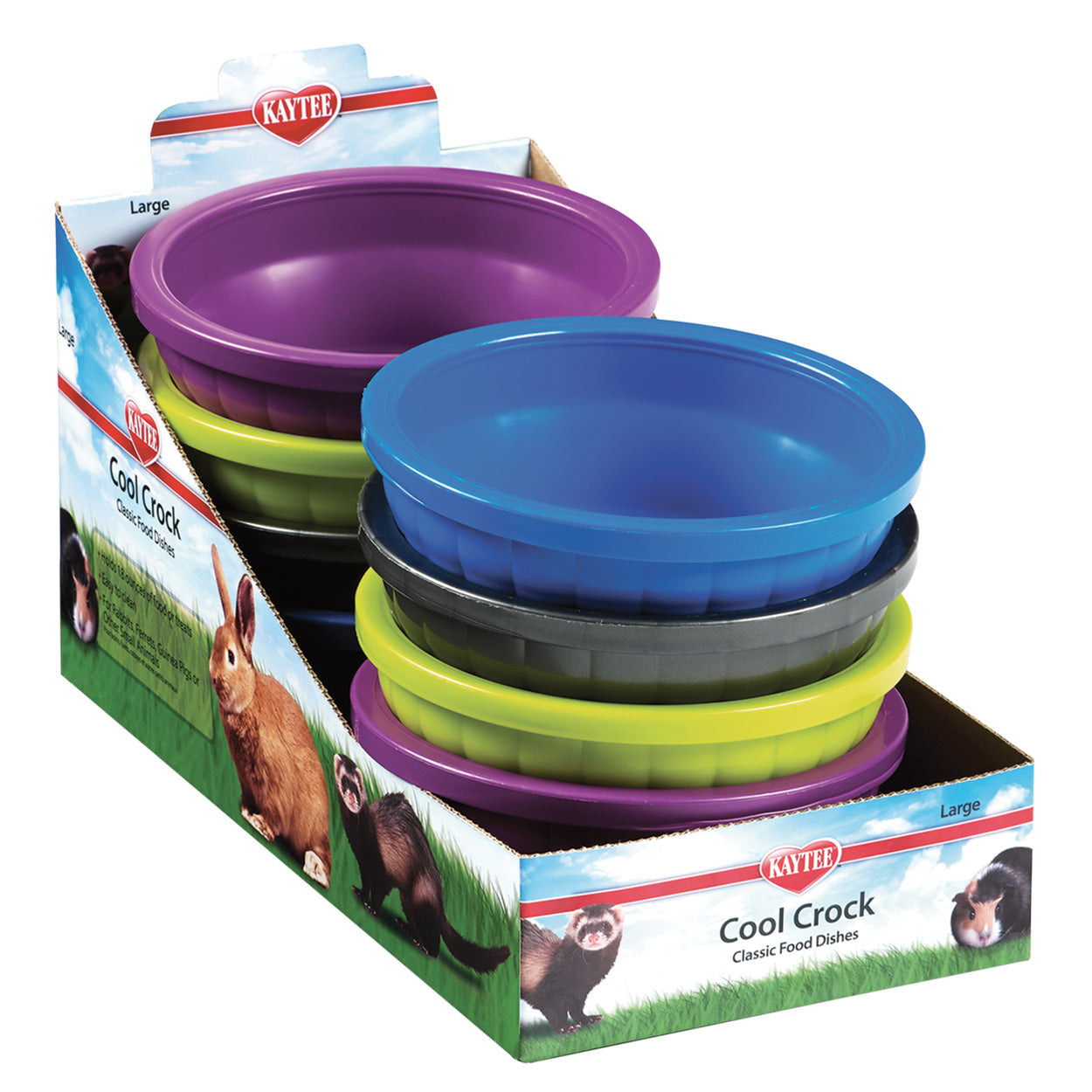 KAYTEE Cool Crock - Assorted Colors - Large