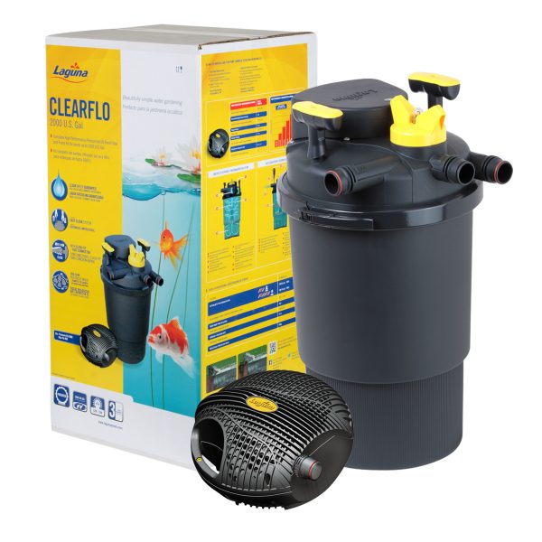 Laguna ClearFlo 2000 Complete Pump, Filter and UV Kit - For ponds up t