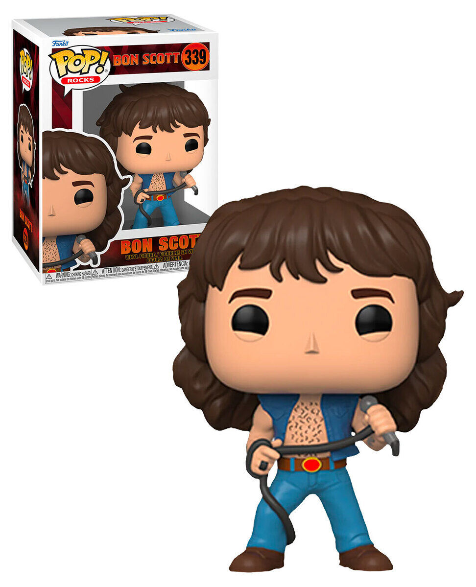 POP ROCKS #339 - Bon Scott of AC/DC - Vinyl Collectible Figure