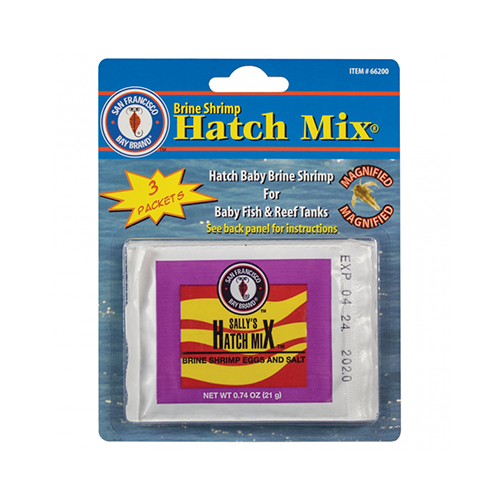 SAN FRANCISCO BAY BRAND BRINE SHRIMP HATCH MIX FROZEN FISH FOOD 3 X 0.