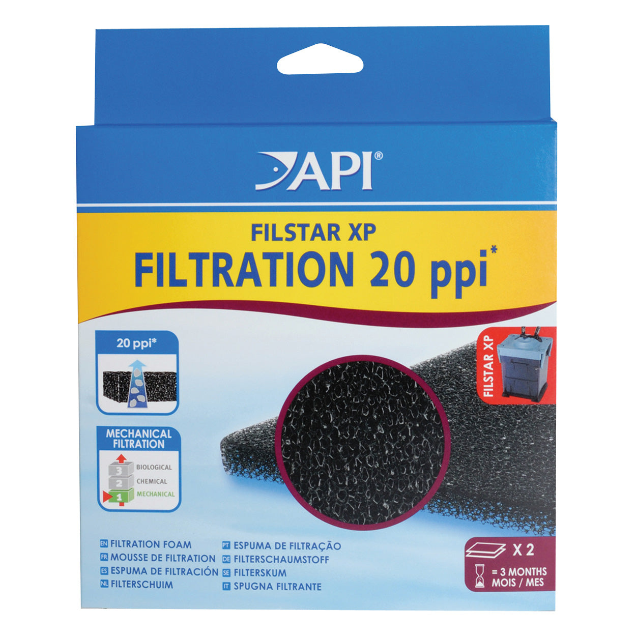 API Filstar XP Filtration 20 ppi Filter Pads - 2 pk