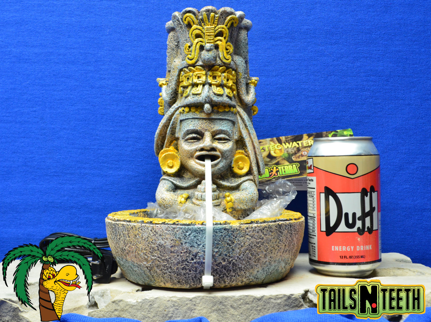 Exo Terra Aztec Style Waterfall Sacred Maize Terrarium Ornament with P