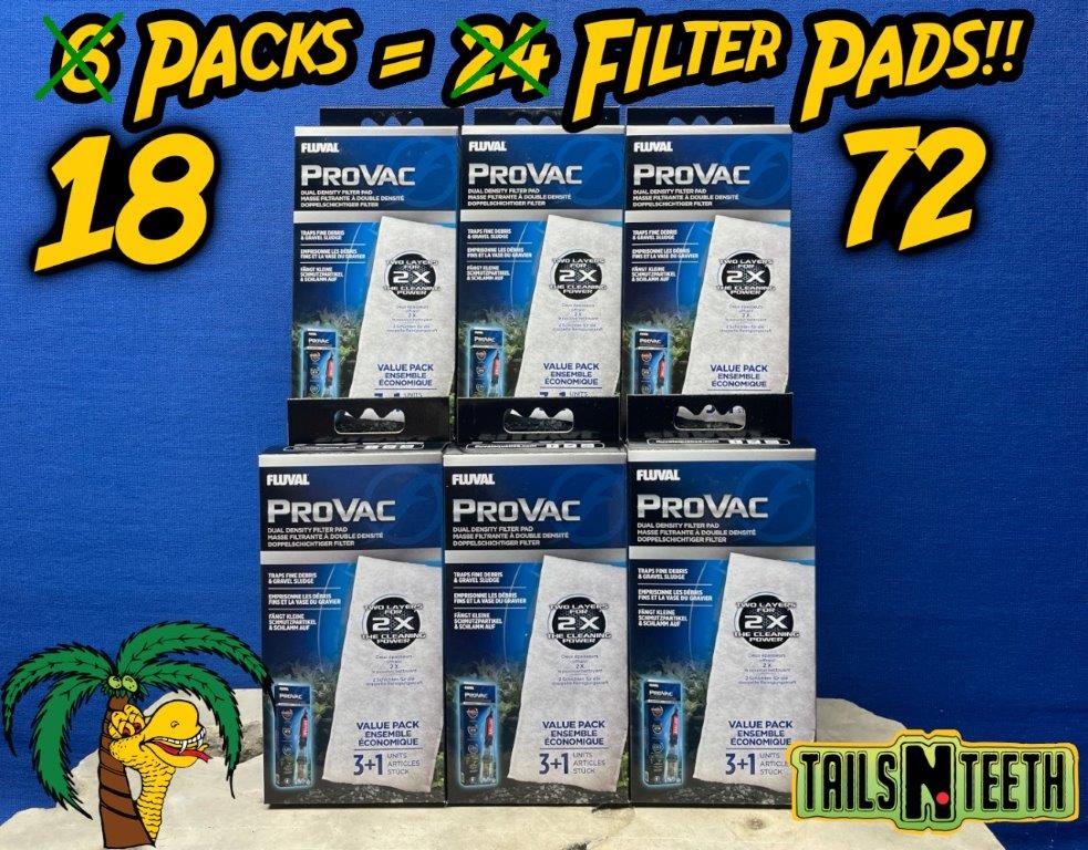 Fluval ProVac Dual Density Replacement Filter Pad for ProVac - 18 x Va