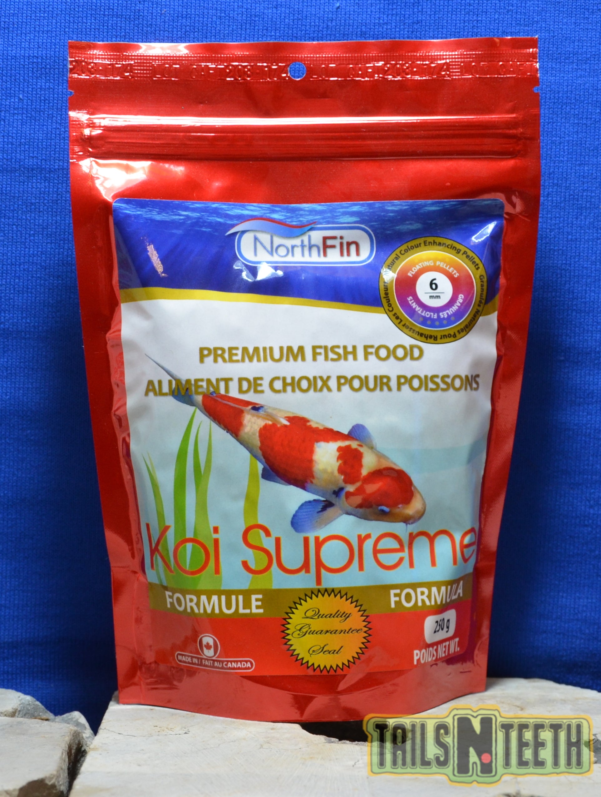 NorthFin Koi Supreme - 6mm Pellet 250g - Premium Fish Food - Made in C
