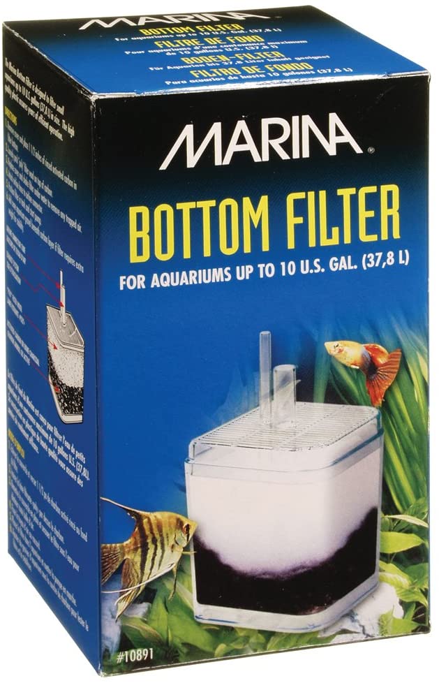 Marina Bottom Filter - For Aquariums up to 10 Gallons