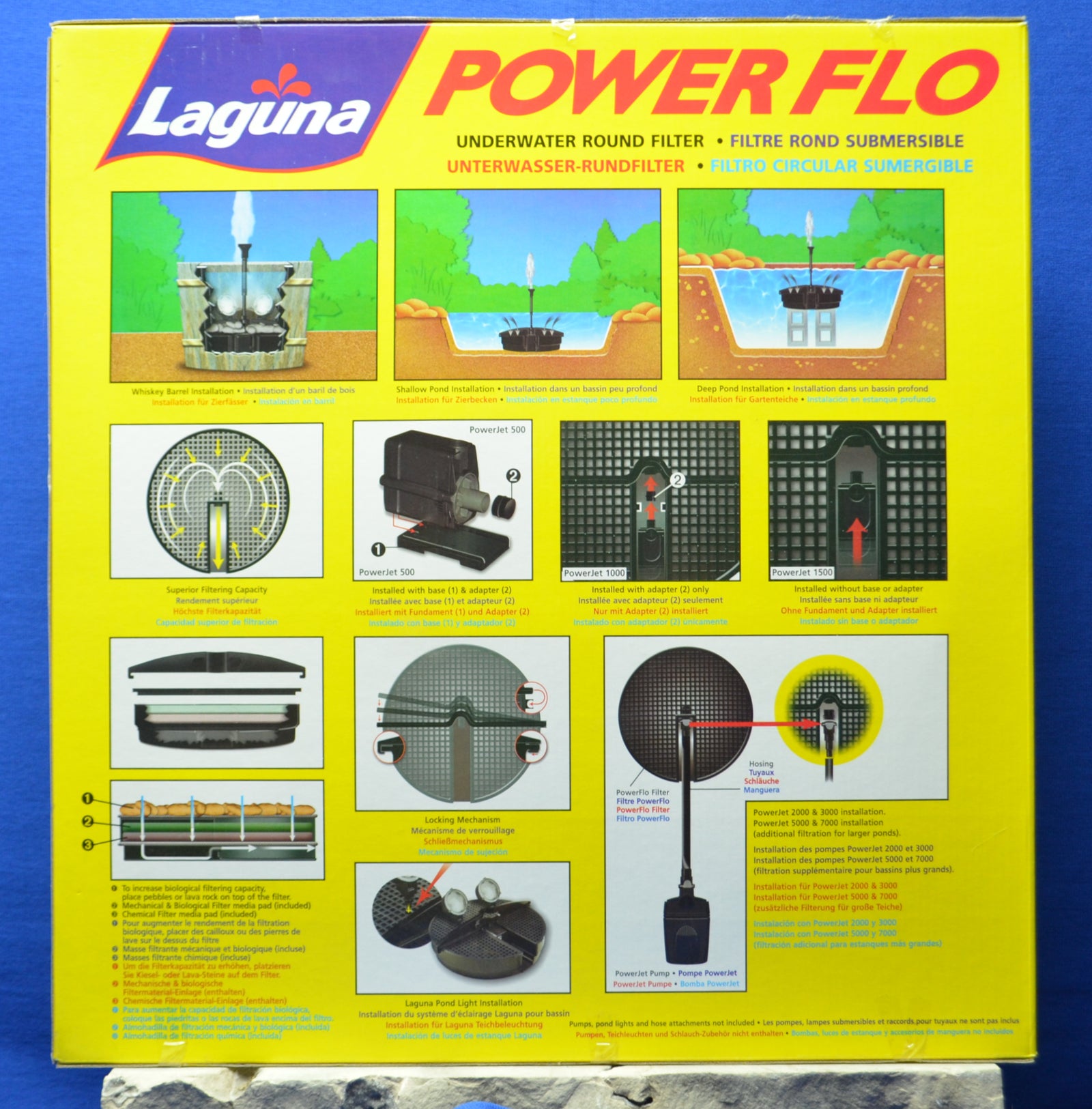 Laguna PowerFlo Underwater Round Filter - For ponds up to 500 Gallons