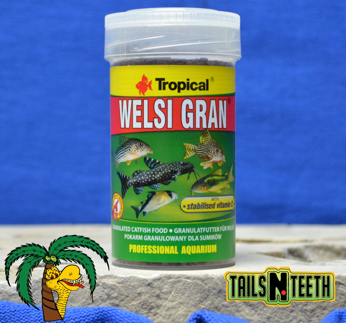 Tropical Welsi Gran Granulated Catfish Food 65g - With Stabilised Vita